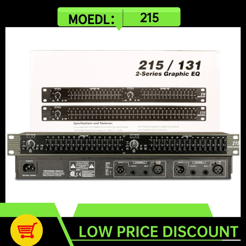 DBX EQ215/215S 2-Series Graphic Equalizer DUAL 15 Band Graphic There is a choice of black and ...