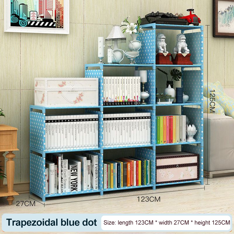 LOOGU 1/2/3 Row BookShelf Kid Toy Storage Rack DIY Multi Function ...