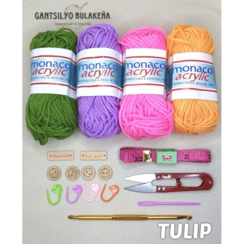 Crochet Set | Crochet Beginner Set | Crochet Starter Kit MONACO ACRYLIC ...