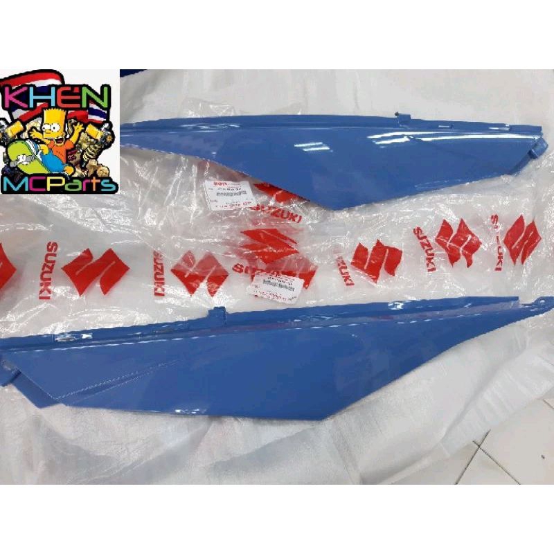 raider 150 fi body cover pair ash blue genuine (SGP). | Shopee Philippines