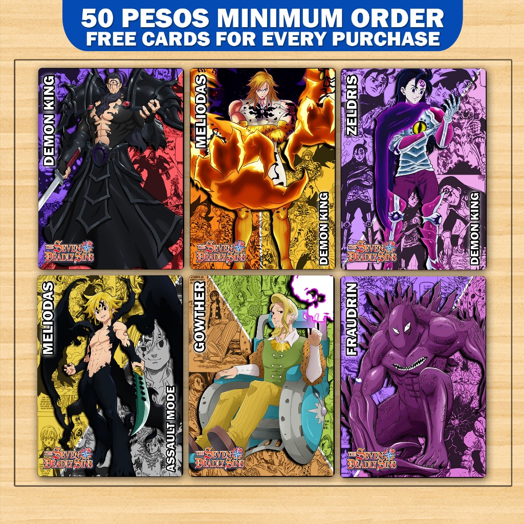 7 Deadly Sins - The Seven Deadly Sins - Demons Photocard - [SOLD PER ...