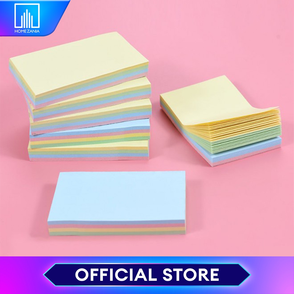 Home Zania Sticky Notes Pastel Color 3inx2in Multicolor Note Paper ...