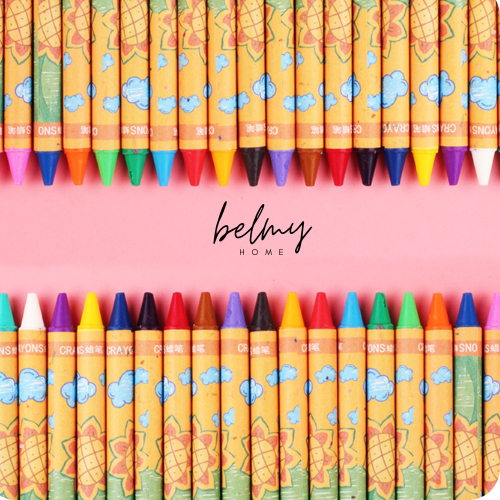 8 color Crayons School Supplies Multi-Colored Pastel Crayola Stationery ...