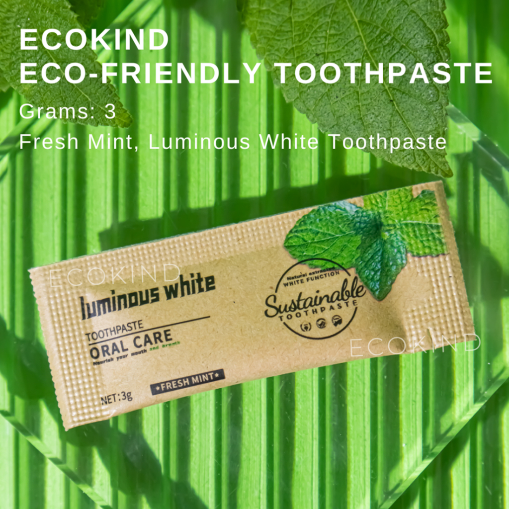 100 PCS. Hotel Eco-friendly Toothpaste 3grams Sustainable Hotel ...
