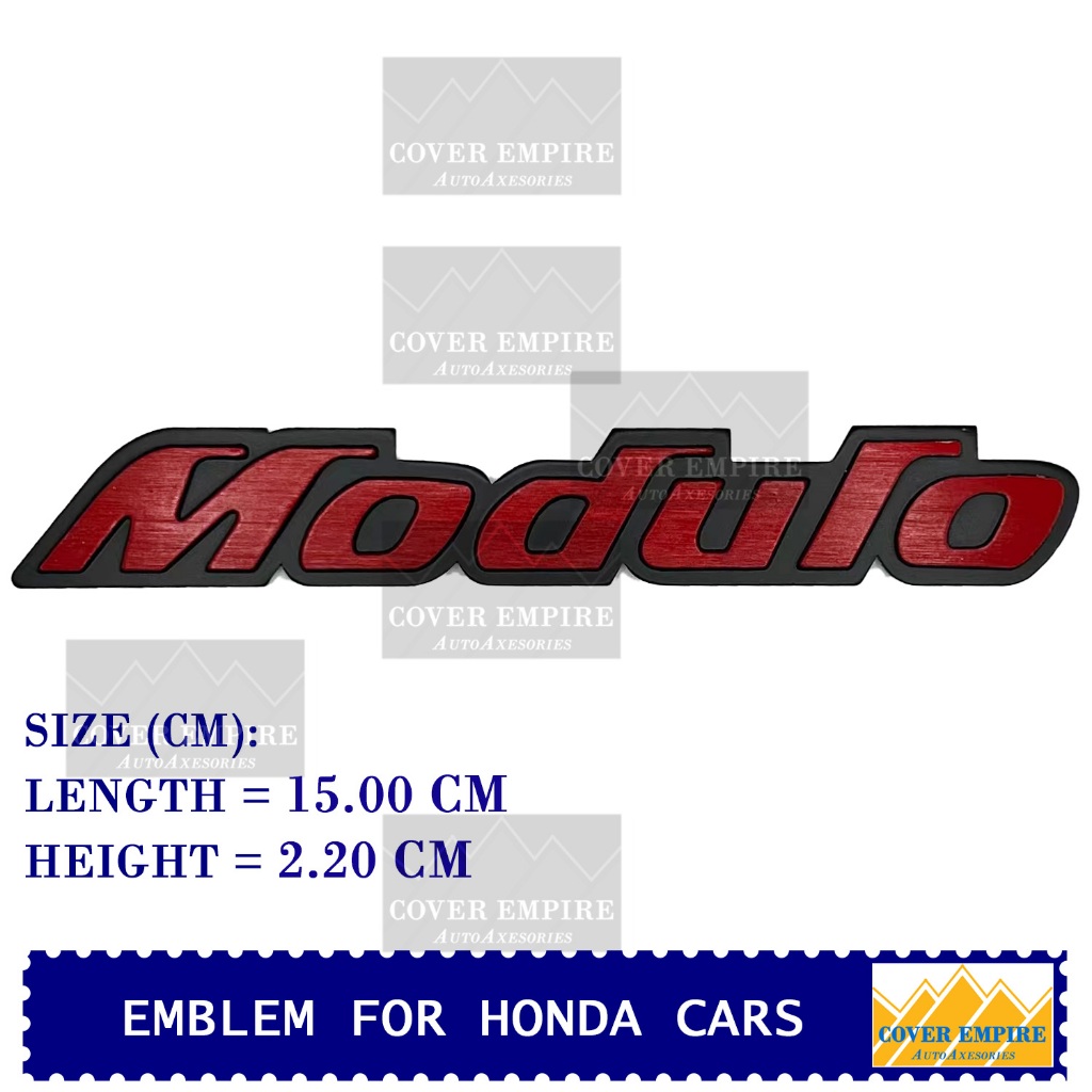 Modulo 3D Metal Emblem Badge Decal for Honda Cars | Shopee Philippines