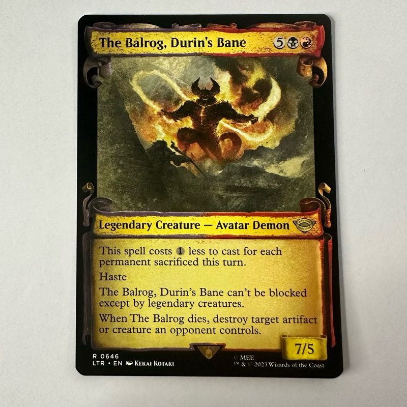 THE BALROG, DURIN’S BANE | LTR THE LORD OF THE RINGS | MULTICOLOR | MTG ...
