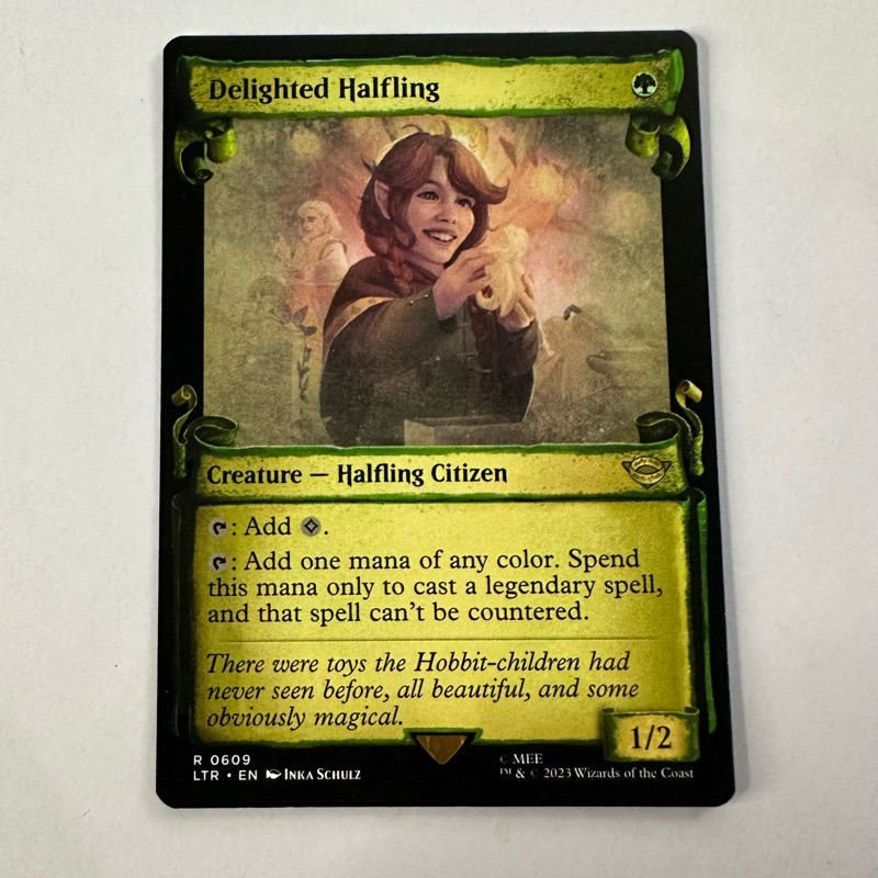 DELIGHTED HALFLING | LRT THE LORD OF THE RINGS | GREEN | MTG MAGIC THE ...