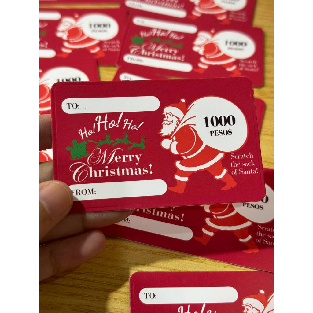 10pcs Scratch Card Money Ampao Modern Ampao Christmas Gift Party ...