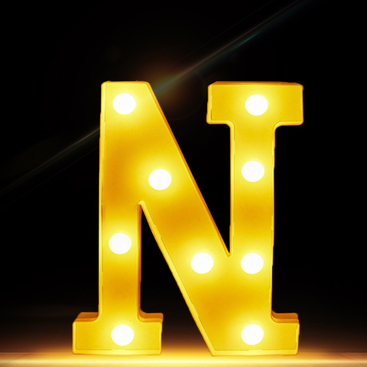 【Fast Delivery】A-Z 3d Letter LED Alphabet Decor Lamp Letter Light Party ...