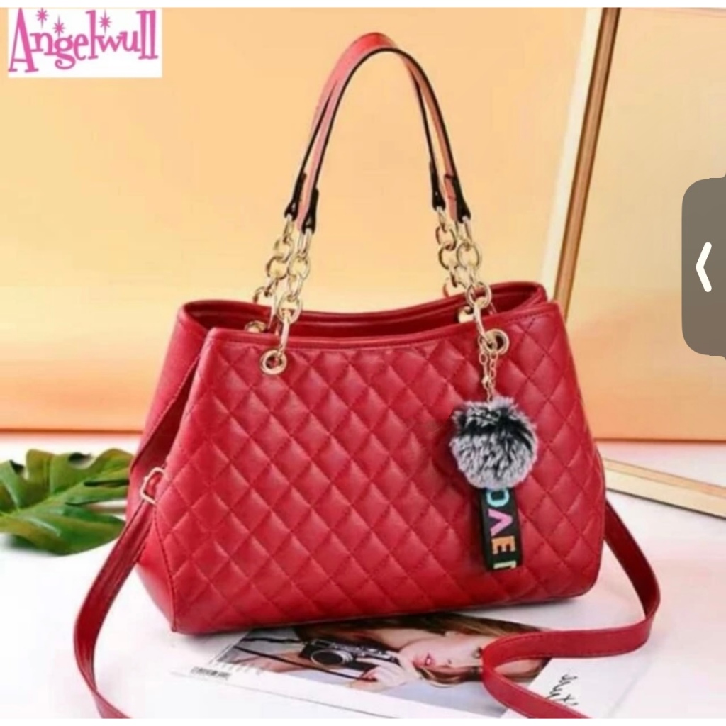 WH New tide foreign rhombic chain handbag | Shopee Philippines