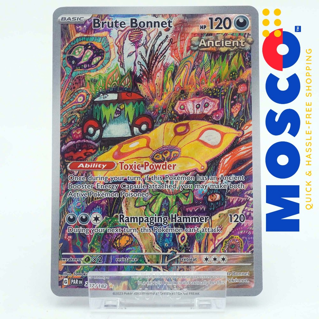 Brute Bonnet - 207/182 - Illustration Rare Scarlet & Violet: Paradox Rift | Pokemon TCG | Shopee ...