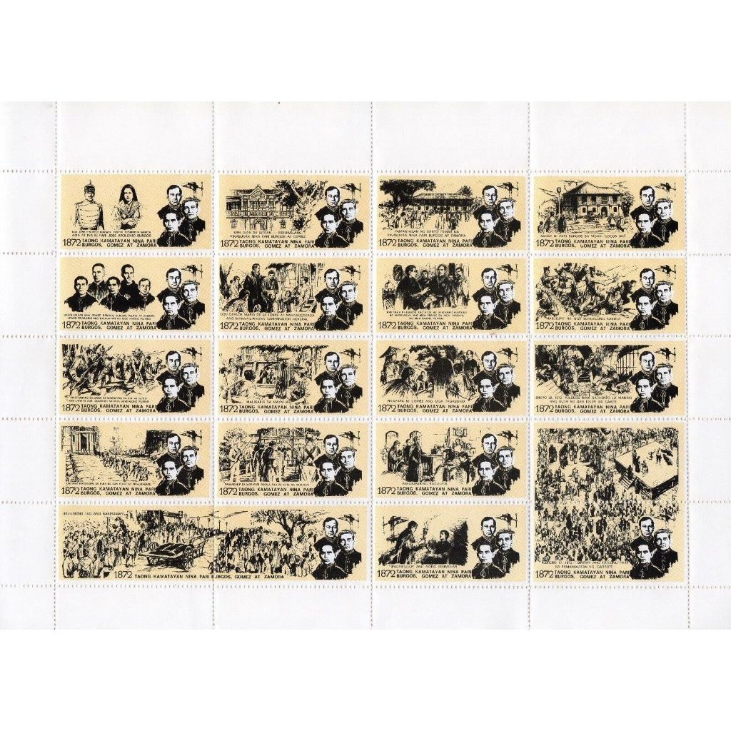 The 1872 Cavite Mutiny PHILIPPINES CINDERELLA Mint Stamps Father Jose ...