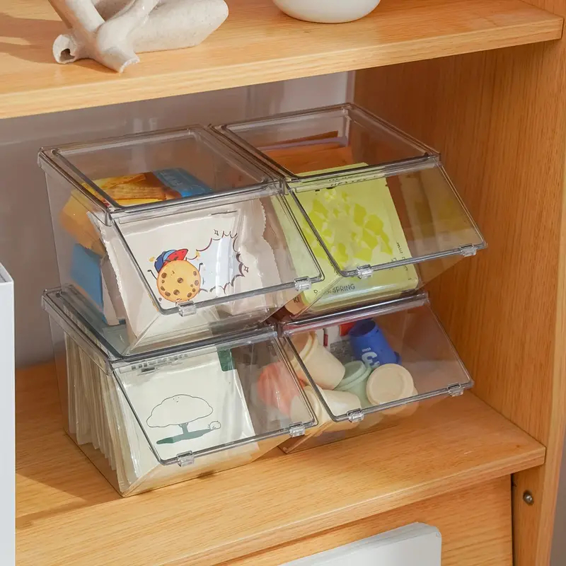 Home Hair Accessory Candy Storage Box Stackable Organizer Container for ...