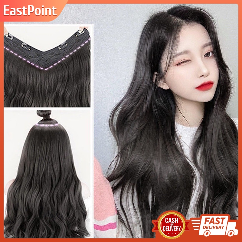 Women's Wig Piece U-Shaped High Temperature Wire Extensions V-Shaped ...