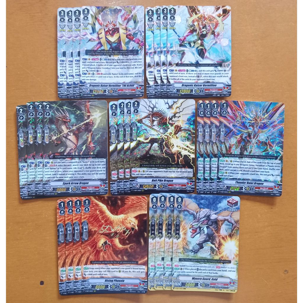 CFV VGE-V-SS07 Narukami Kaiser Vermillion Playset CLAN SELECTION PLUS Vol1 Cardfight Vanguard ...