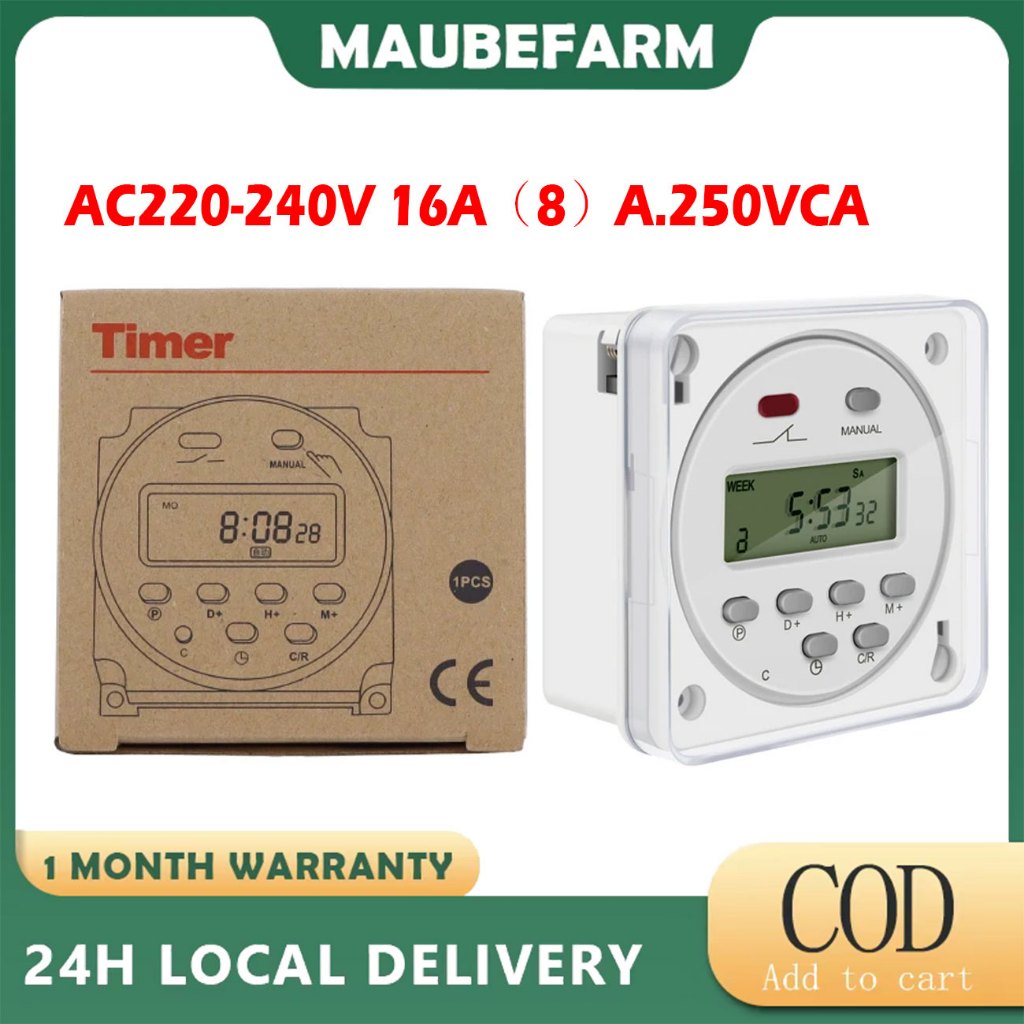 CN101A Digital Power Timer Switch Controller Relay AC 220V 7 Day ...