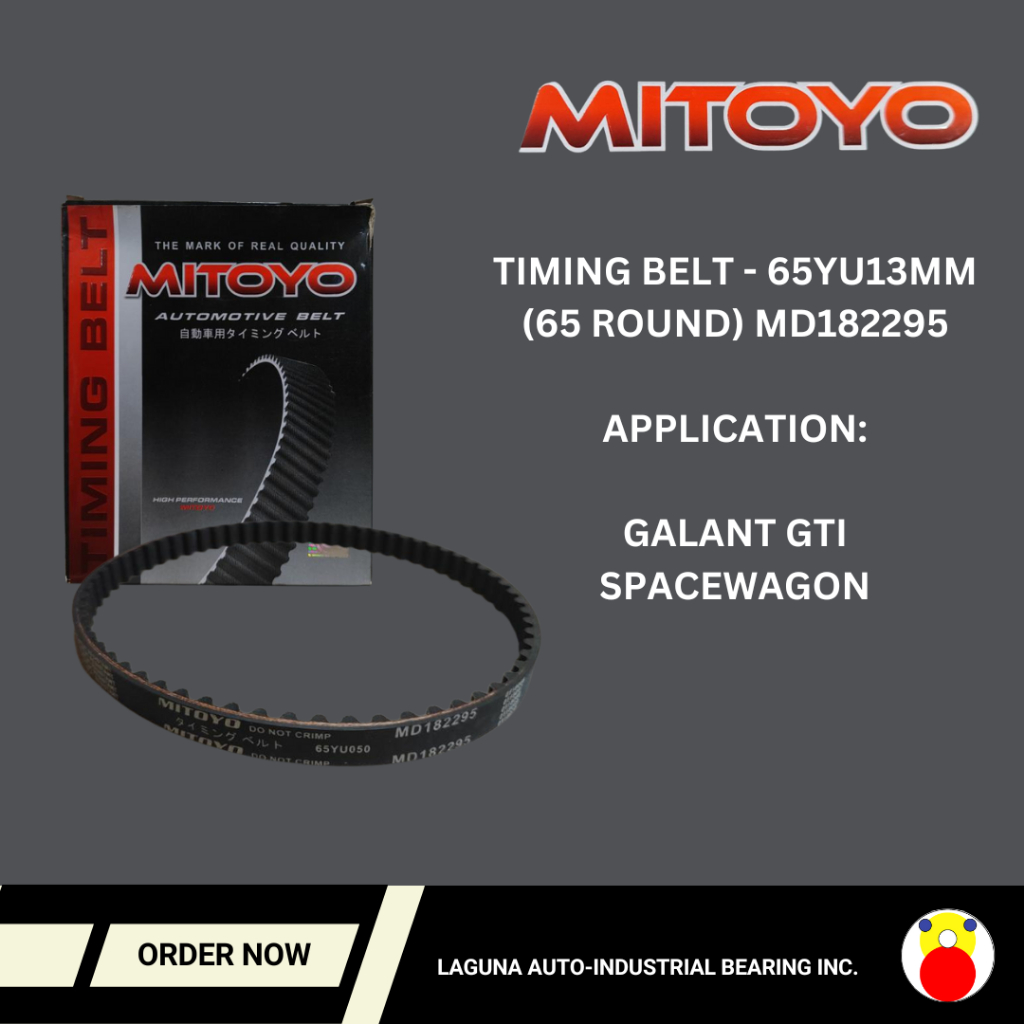 MITOYO Timing Belt MD-182295 for GALANT GTI, SPACEWAGON 91-93 | Shopee ...