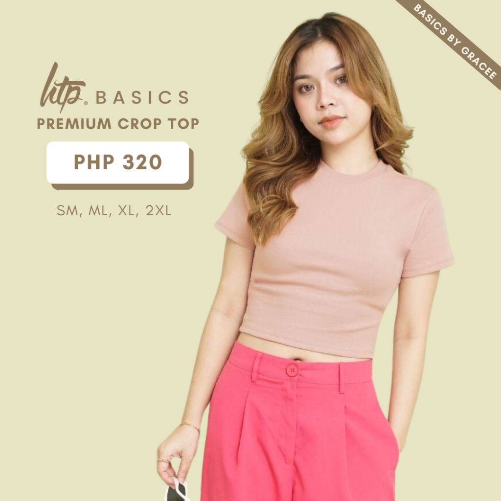 HTP Basics Premium Crop Top | Shopee Philippines