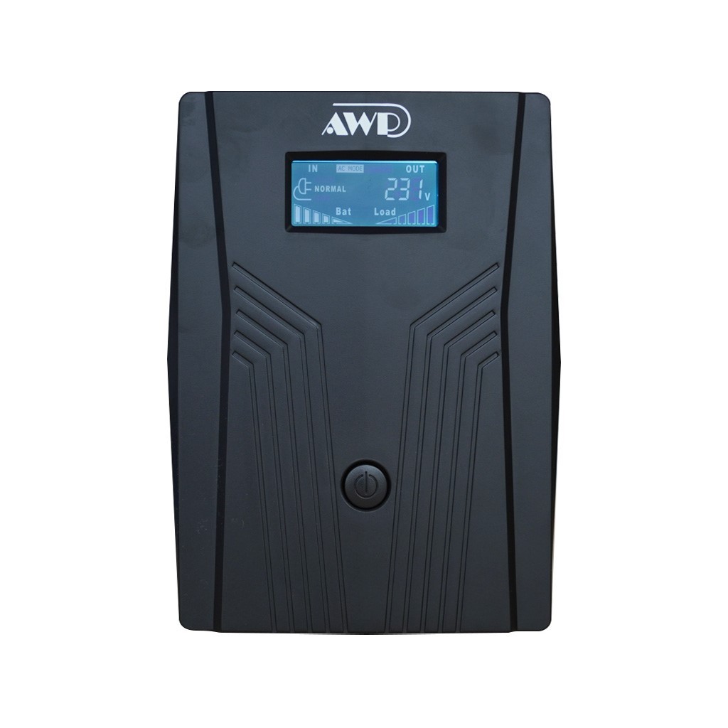 AWP Aide Pro LCD 1200W-2000VA UPS with AVR Uninterruptible Power Supply ...