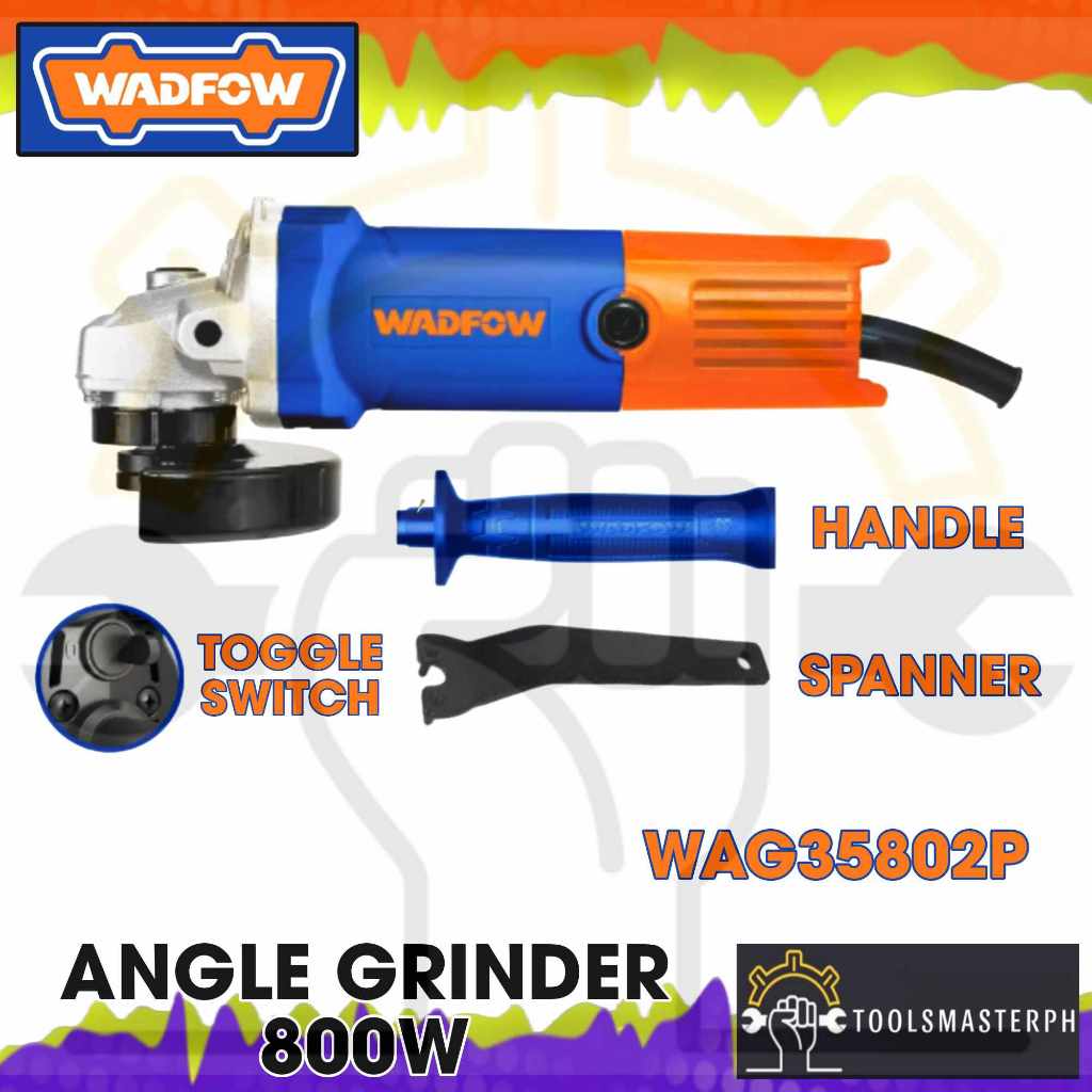 WADFOW Electric Angle Grinder 800W (WAG35802P) | Shopee Philippines