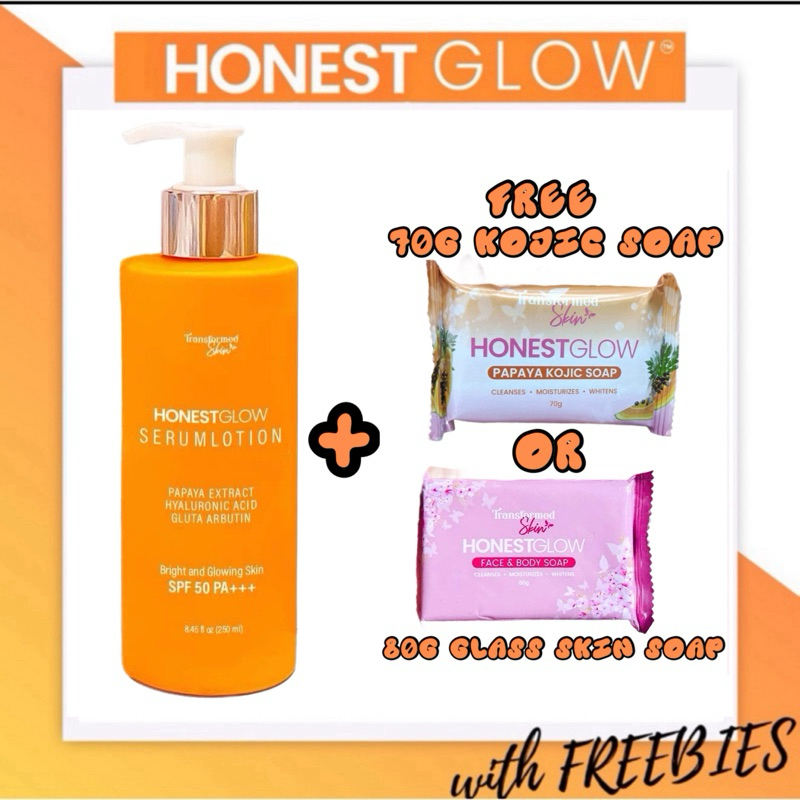 HONEST GLOW SERUM LOTION WITH FREE SOAP | Shopee Philippines