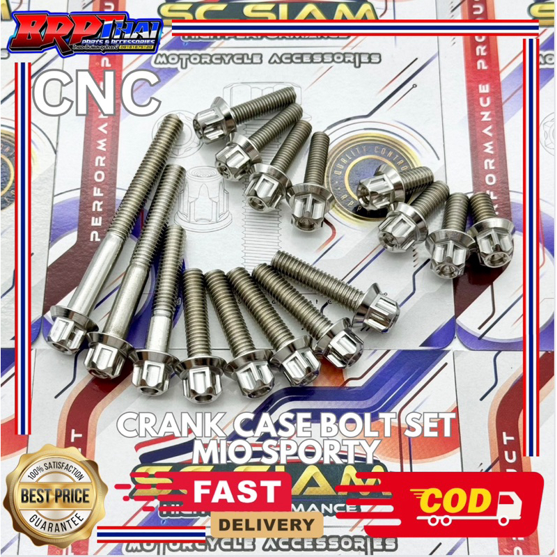 SC CIAM CNC CRANKCASE BOLTS SET FOR MIO SPORTY | Shopee Philippines