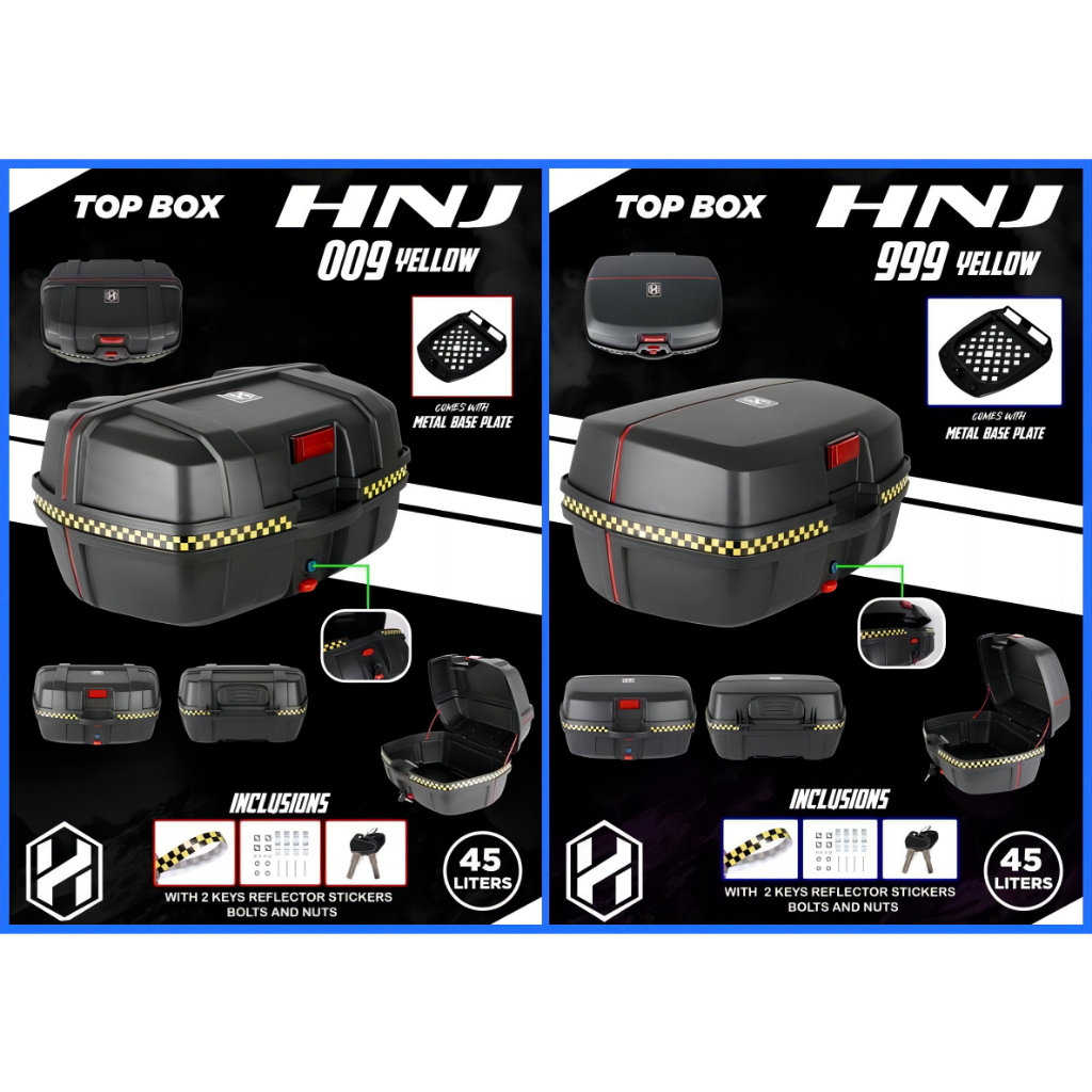 Hnj Top Box / Motbox 45L - #009/#999 | Shopee Philippines