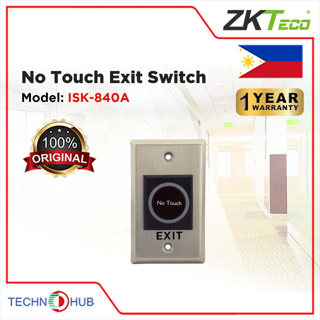ZKTECO No Touch Exit Switch ISK-840A | Shopee Philippines