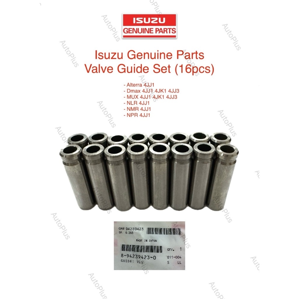 Isuzu Genuine Parts Valve Guide Set (16pcs): Alterra Mux Dmax NLR NPR ...