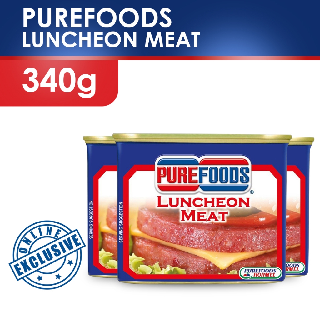 Purefoods Luncheon Meat (340g) Set of 3 | Shopee Philippines