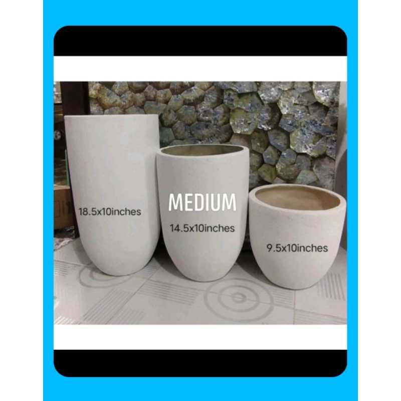 bullet pot medium fiber stone cast (limit of 2) | Shopee Philippines