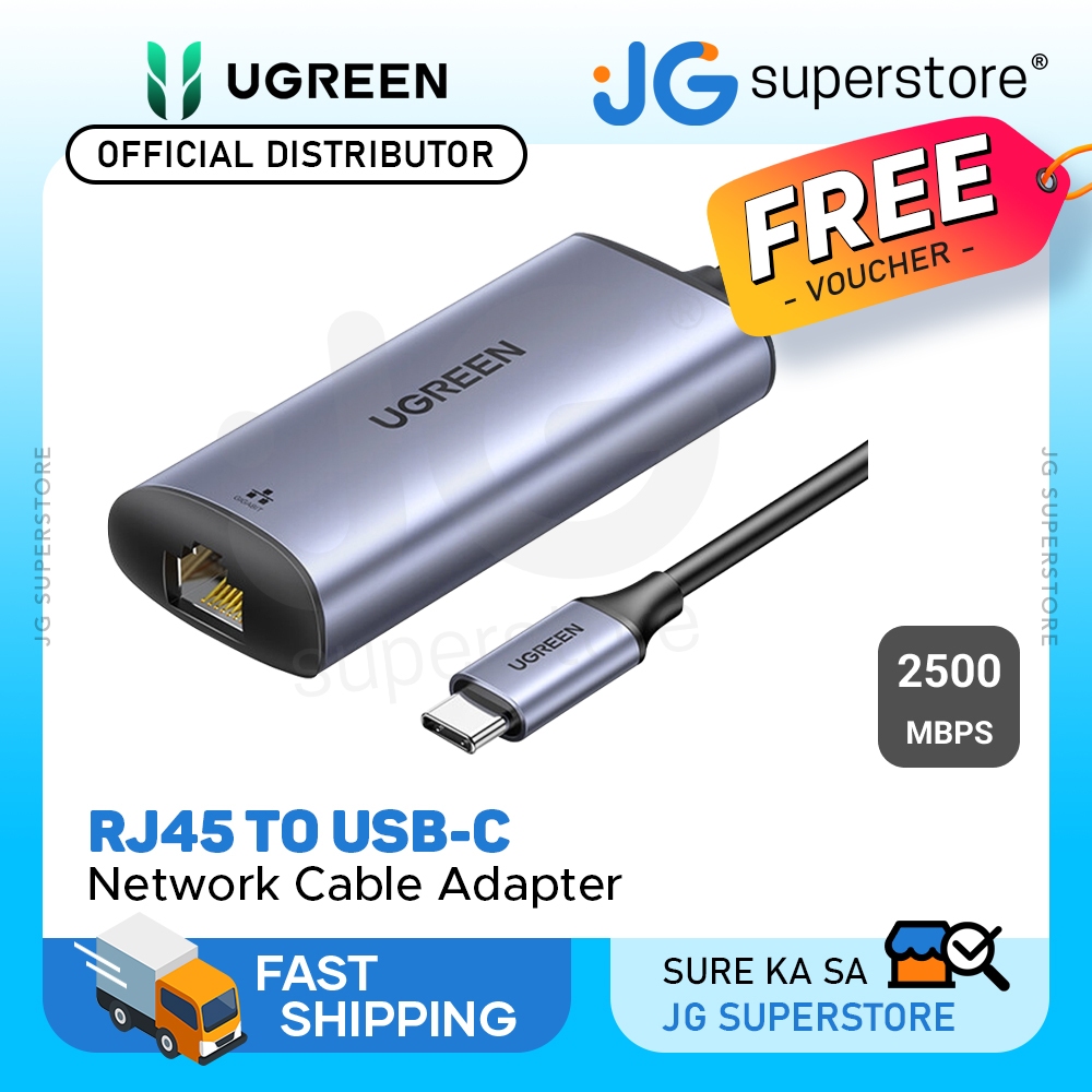 UGREEN RJ45 to USB C 2.5G Gigabit Ethernet Network Cable Adapter for PC ...