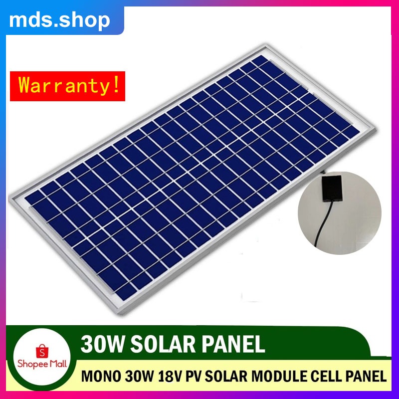 30W Solar Panel 18 Volt Pv Solar Module Cell Panel Generator Set For ...
