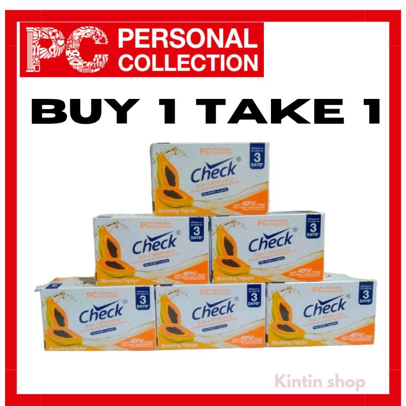 Personal Collection Check Whitening Papaya Soap 135g | Shopee Philippines
