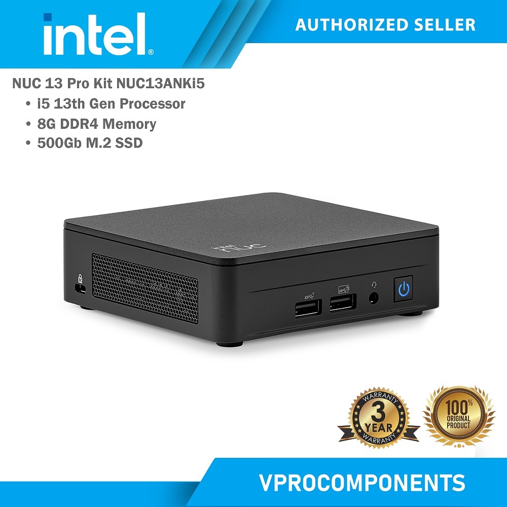 Intel NUC 13 Pro Kit NUC13ANKi5 13th GEN / 8G / 500G MINI PC | Shopee Philippines