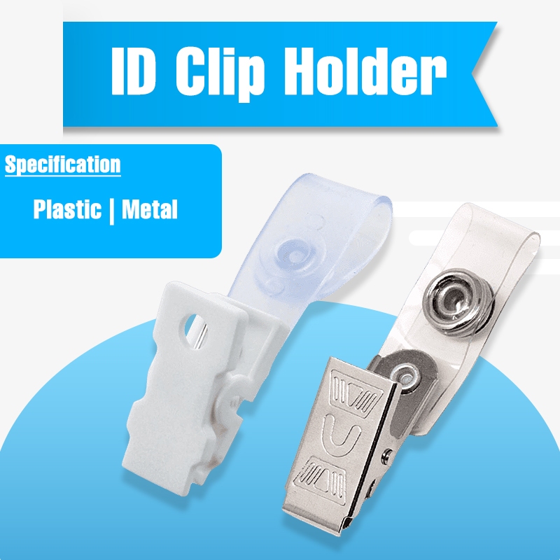 ID Clip Holder for ID Cards|| Plastic / Metal | Shopee Philippines