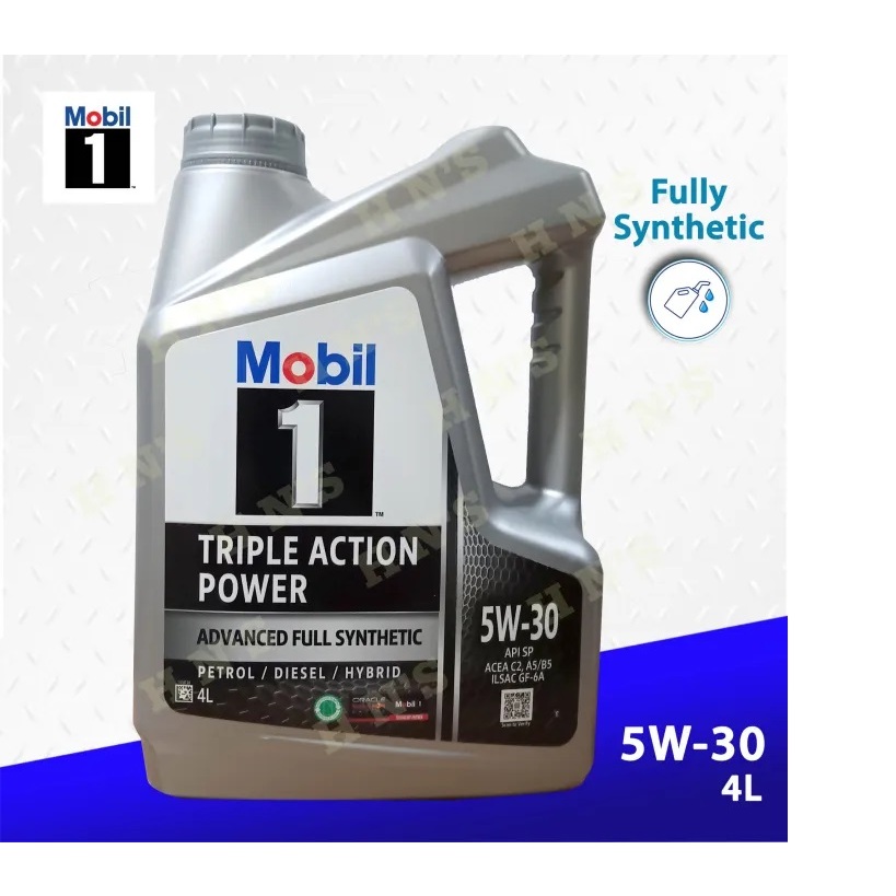 Mobil 1 5W-30 Fully Synthetic Dexos Approved ACEA A5/B5 4L ( 4 Liters ...