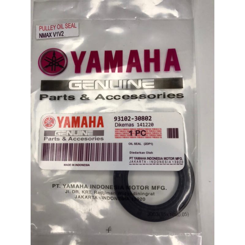 Yamaha genuine pulley oil seal nmax v1v2 part no. 93102-30802 | Shopee ...