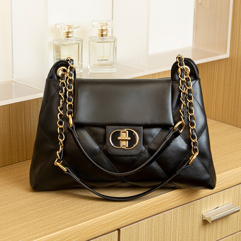 (Hot) High quality women's chain underarm bag, single shoulder ...