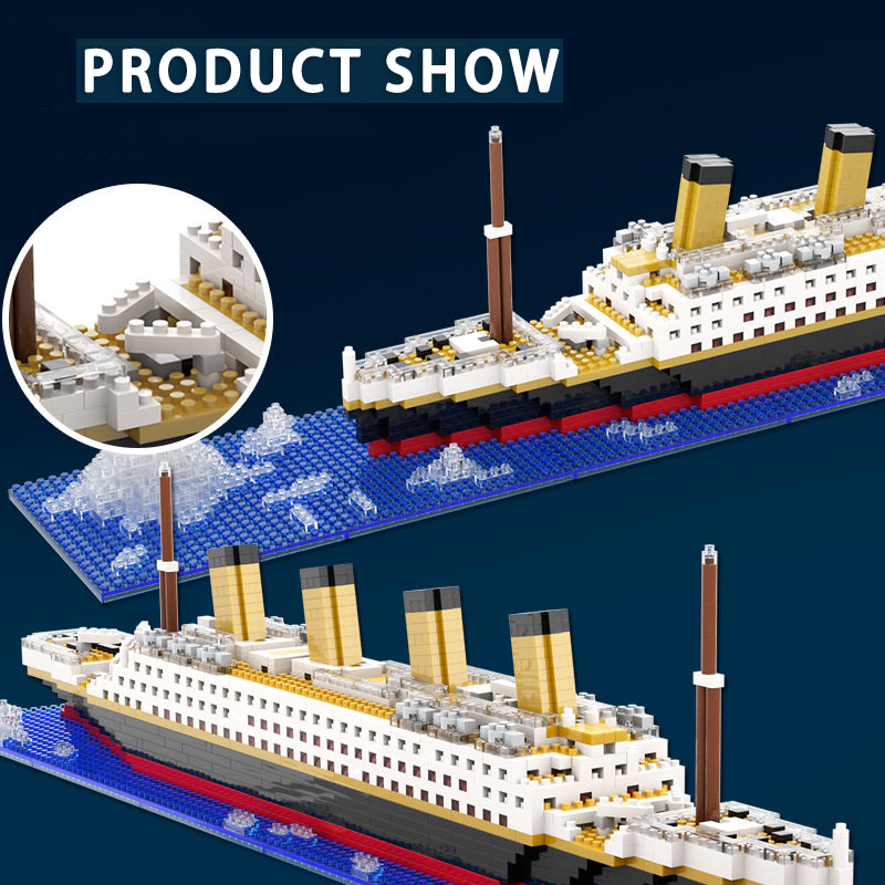 lighting versionCompatible with Titanic Building Blocks Assembling Toys ...