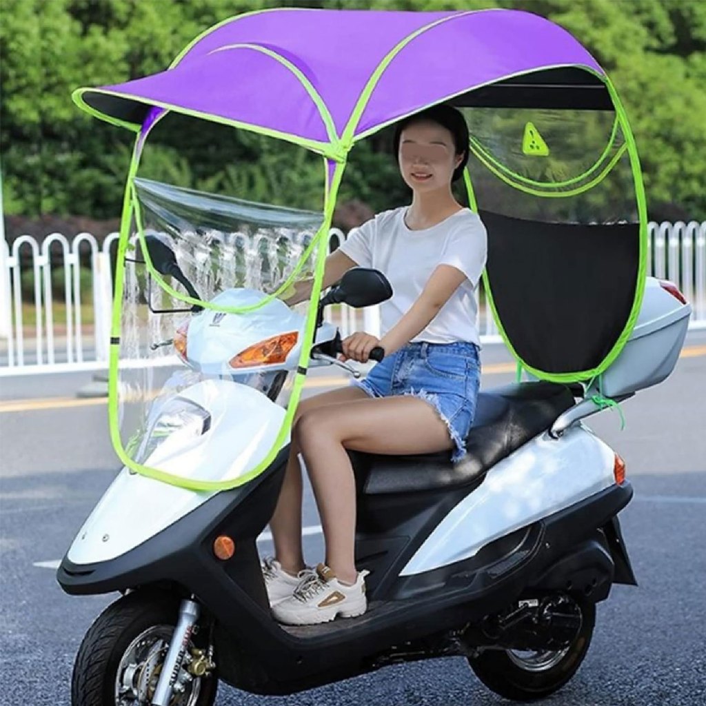 Protective Gear Electric Car Canopy Motorcycle Bike E-Bike Canopy ...