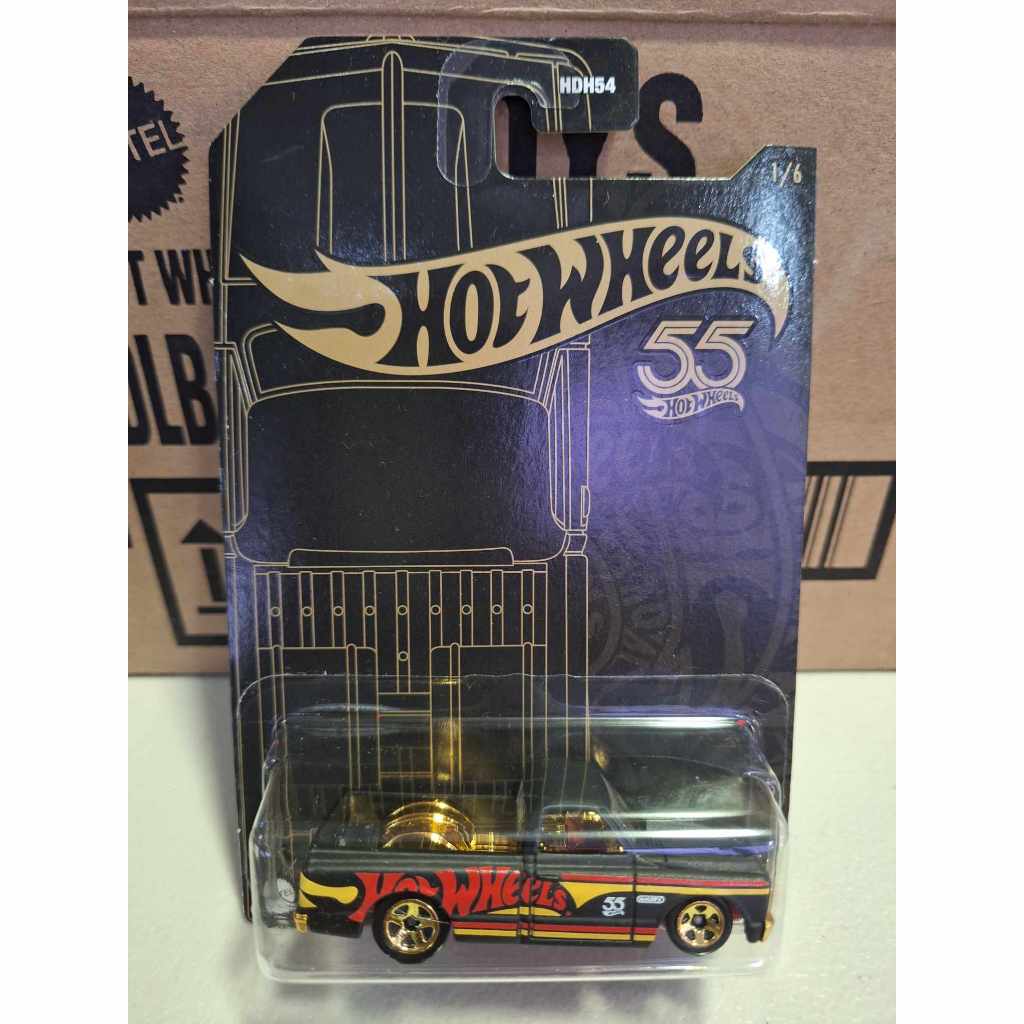 [With Case] '67 Chevy C10, 1/6 2023 Hot Wheels 55th Anniversary BLACK ...