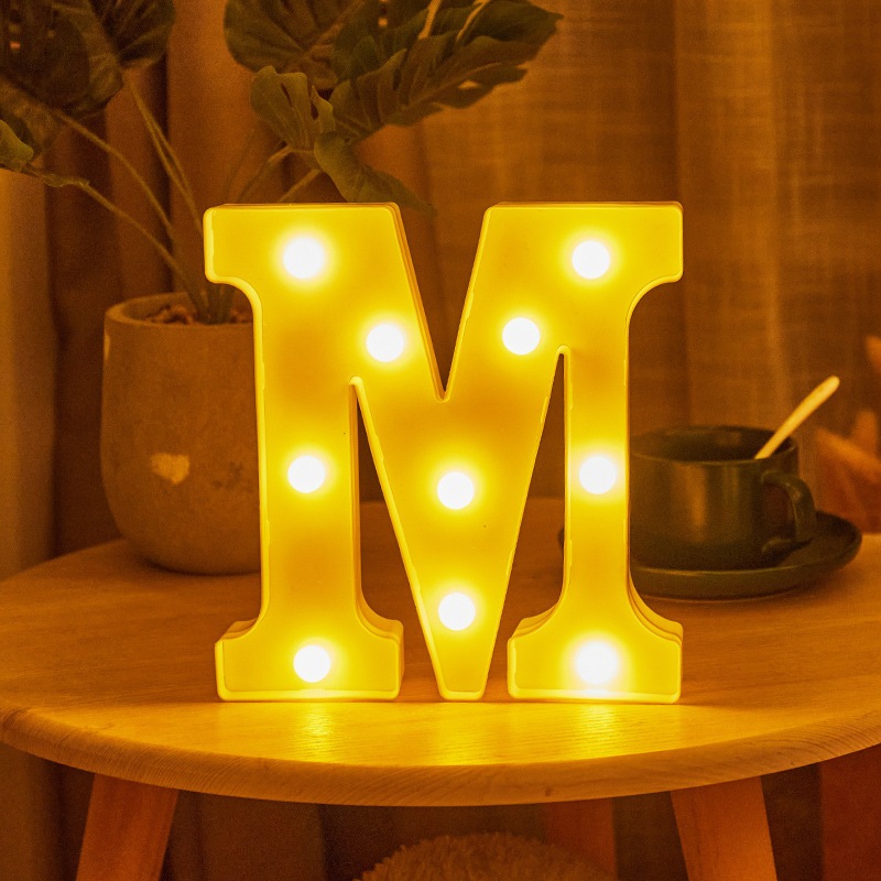 21cm Large-Sized Letter Light Party Decoration Light 3D Letter LED ...