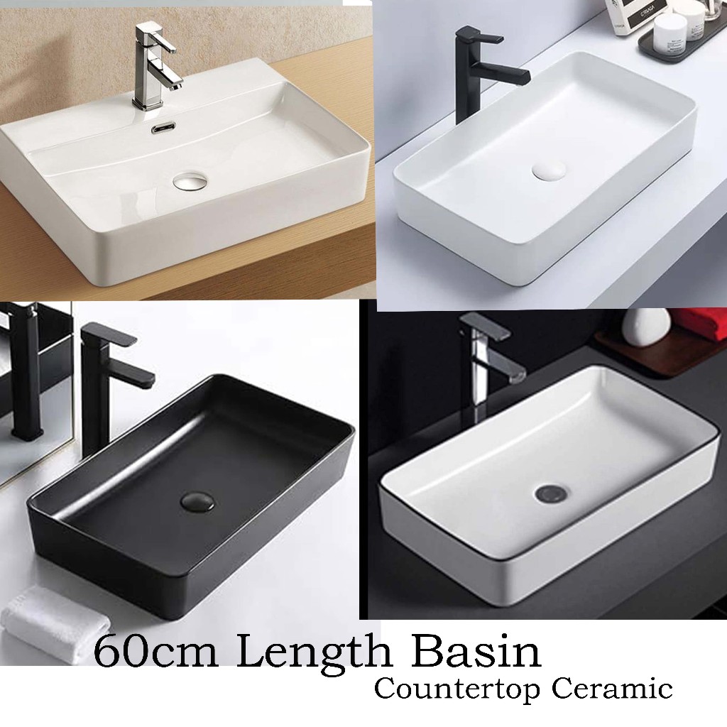 Bathroom Ceramic countertop Lavatory / Bathroom Sink | Shopee Philippines