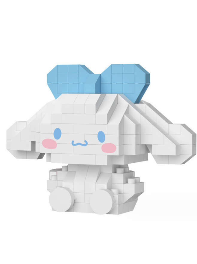 J_U Small Particle Building Blocks sanrio Cartoon Doll Cinnamon Dog ...