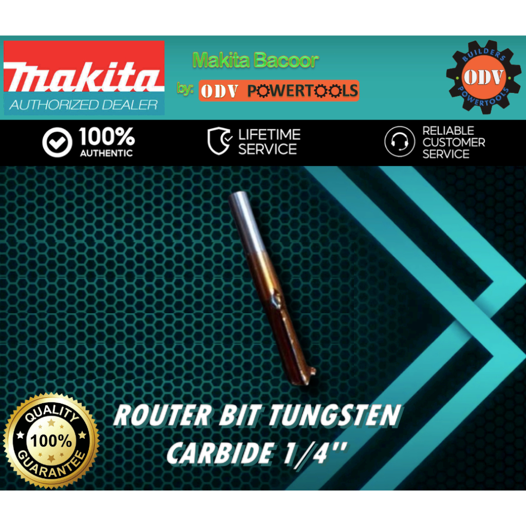 Makita Router Straight Bit Tungsten Carbide 1/4'' - ODV POWERTOOLS ...