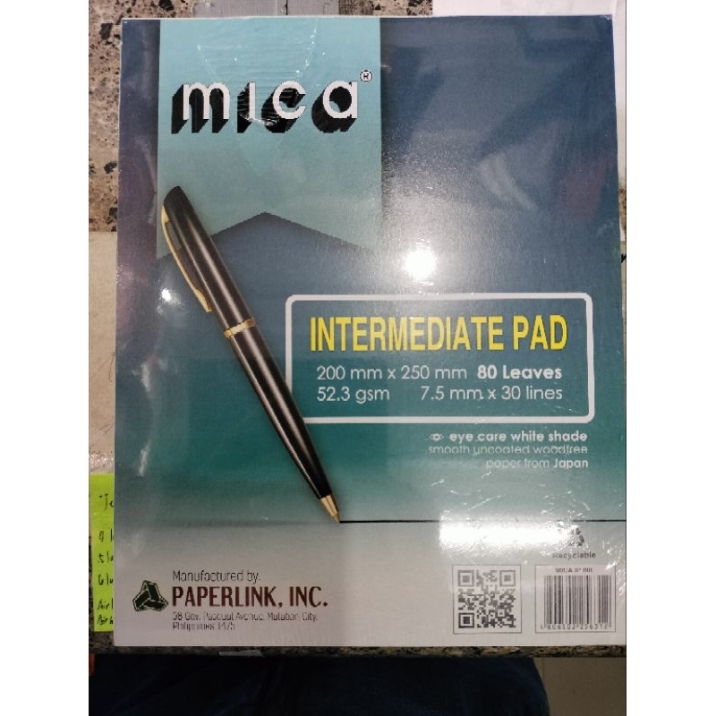 Mica Intermediate Pad 1ream(10pads) | Shopee Philippines