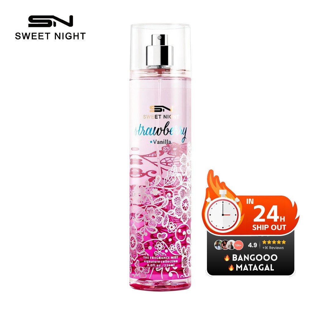 Sweet Night Perfume Long Lasting Fragrance 236ML Strawberry & Vanilla ...