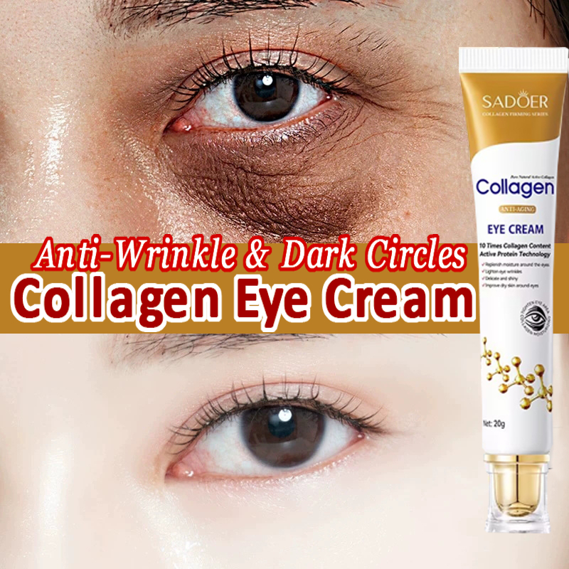 Collagen Eye Cream Remove Eye Bags Dark Circles Anti Wrinkle Anti-Age ...