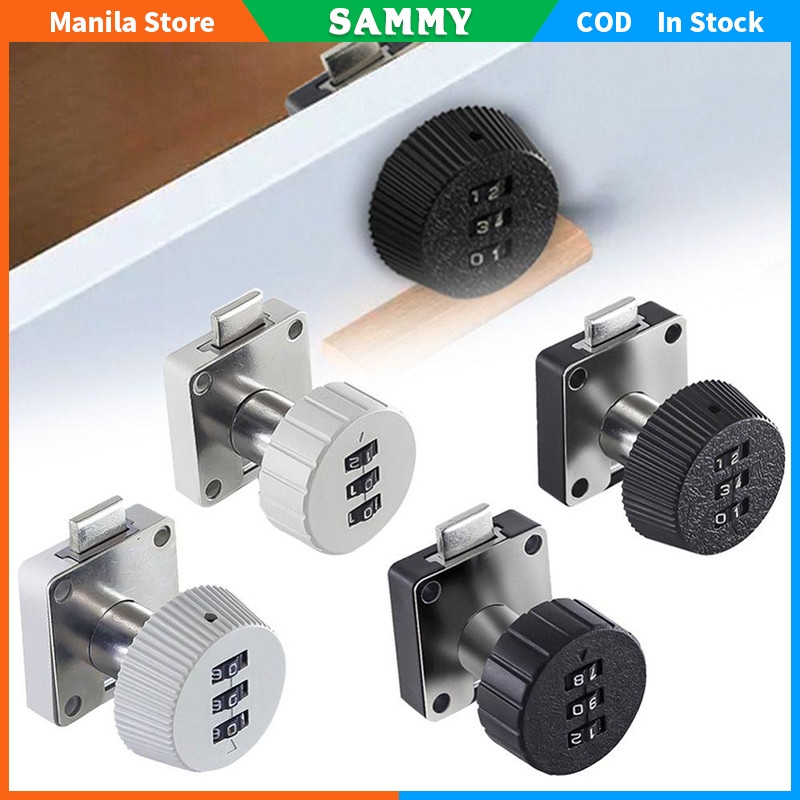 3 Digit Combination Lock Keyless Locks Zinc Alloy Locks Security ...
